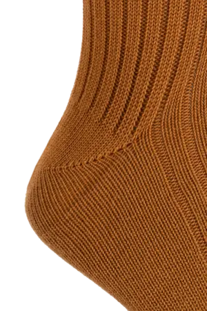 AMI Paris Ribbed Crew Socks With Logo Detail