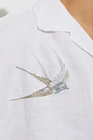 ALLSAINTS Linen Shirt ‘avia