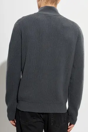 Canada Goose Mckinney Ribbed Wool Quarter Zip Sweater