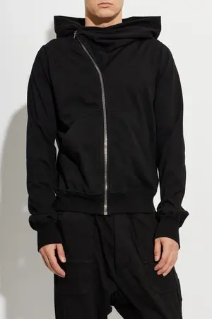 Rick Owens Asymmetrical Zip-up Hoodie