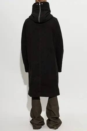 Rick Owens Elongated Insulated Jacket With Stand-up Collar