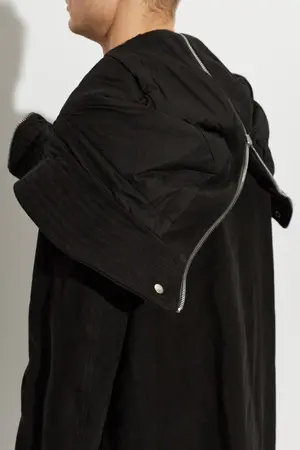 Rick Owens Elongated Insulated Jacket With Stand-up Collar