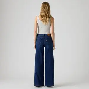 LEVI'S 728 High-rise Wide-leg Jeans - True Blue Dark
