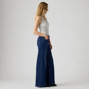 LEVI'S 728 High-rise Wide-leg Jeans - True Blue Dark
