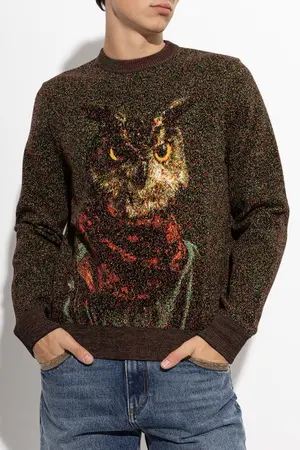 Etro Owl" Graphic Knit Sweater