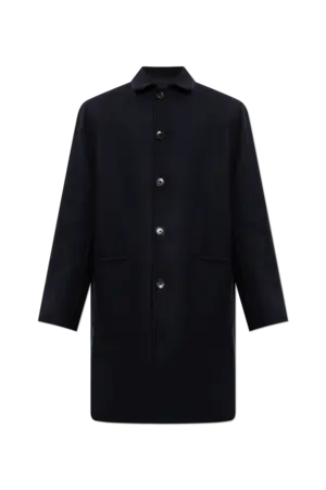 Etro Double-sided Wool Coat - Navy Blue