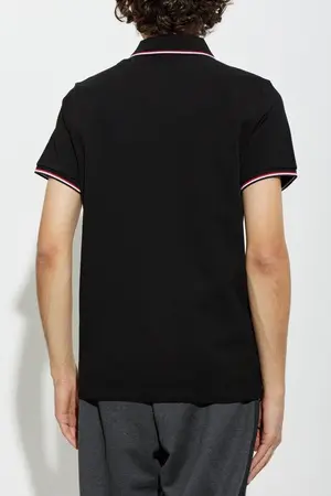 Moncler Polo Shirt With Logo Patch
