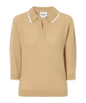 Isabel Marant Étoile Ribbed-detail" Wool-blend Knitted Polo