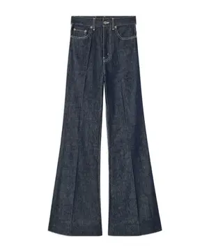 Celine Flare Jeans In Lightweight Cotton Denim