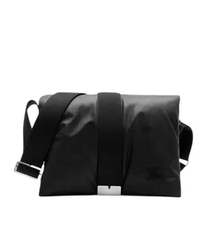 Burberry Pillow Foldover Messenger Bag - Black