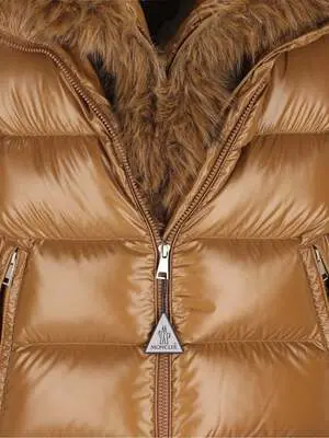 Moncler Hypolais Short Down Jacket With Detachable Textured Accent