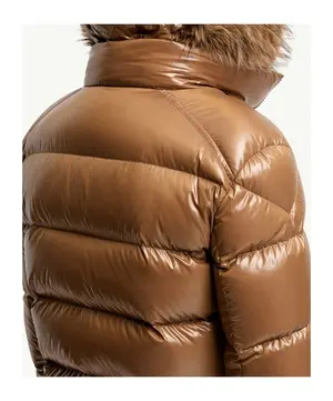 Moncler Hypolais Short Down Jacket With Detachable Textured Accent