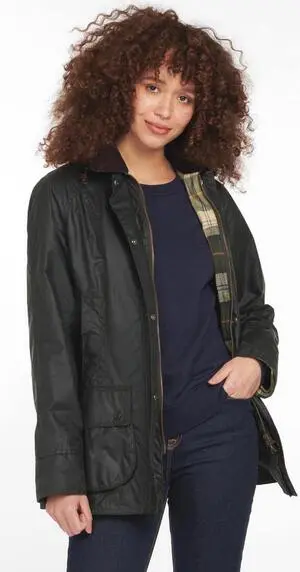 Barbour Lapel Long-sleeved Coat