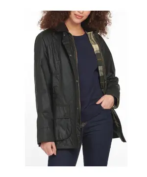 Barbour Waxed Cotton Long-sleeved Coat