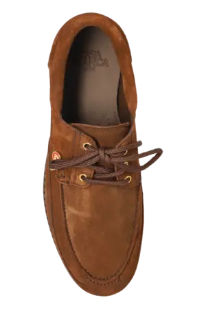 Casablanca Suede Lace-up Shoes With Embossed Logo Detail