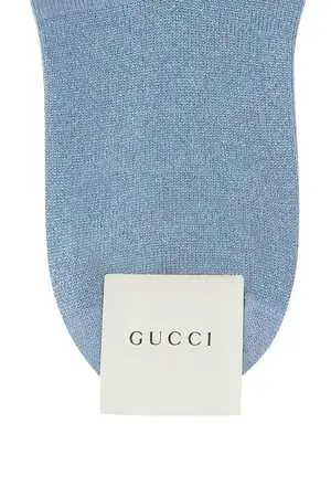 Gucci Intarsia Knit Logo Ankle Socks