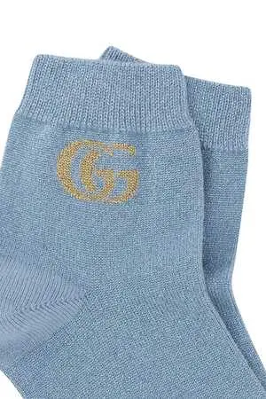 Gucci Intarsia Knit Logo Ankle Socks