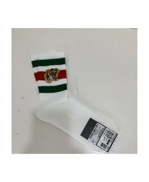 Gucci Tiger Embroidered Striped Socks
