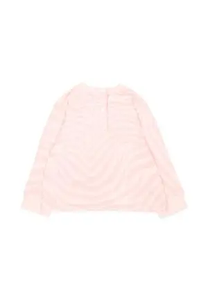 Balmain Zebra Print Long Sleeve Sweatshirt