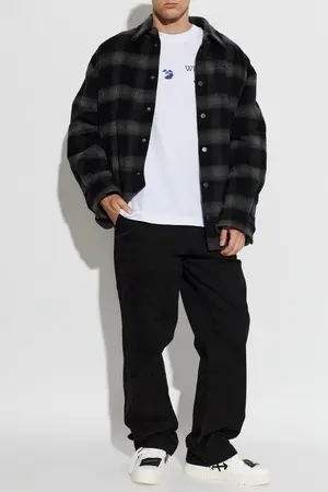 Off-White Straight-leg Cotton Trousers