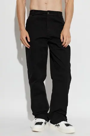 Off-White Straight-leg Cotton Trousers