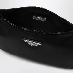 Prada Zipper Shoulder Bag - Black