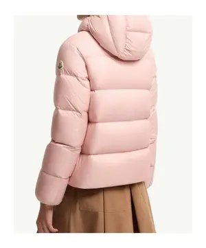 Moncler Feligule Hooded Short Down Jacket - Pink