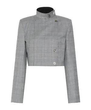 Sportmax Long-sleeved Casual Jacket - White/black