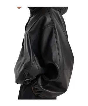 RÓHE Leather Oversized Anorak Jacket