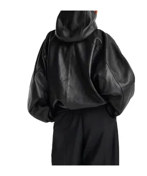 RÓHE Leather Oversized Anorak Jacket