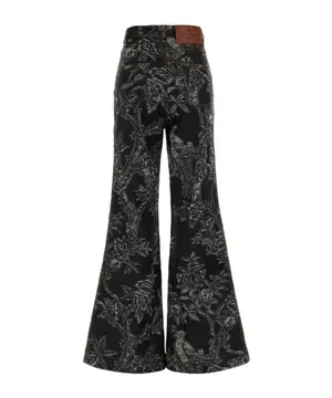 Etro Jacquard Flared Jeans