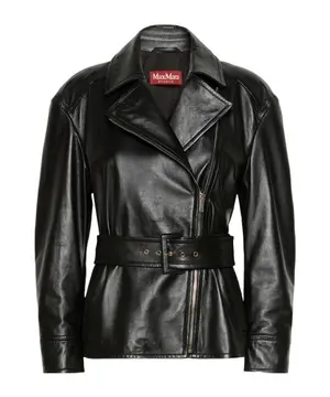 Max Mara Belted Zip Jacket - Black