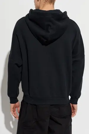 VIVIENNE WESTWOOD Batwing' Embroidered Cotton Hoodie - Navy Blue