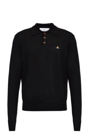 VIVIENNE WESTWOOD Wool Polo ‘mark - Black