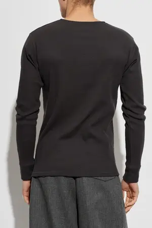LEMAIRE Ribbed Long Sleeve Henley Top