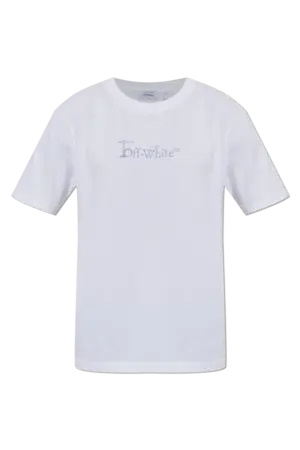 Off-White T-shirt With Logo - White