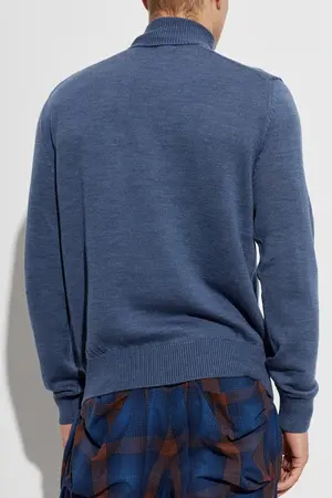 VIVIENNE WESTWOOD Wool Turtleneck With Embroidered Logo