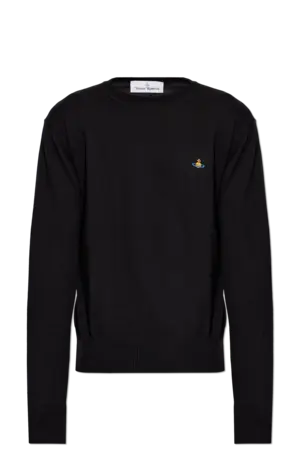 VIVIENNE WESTWOOD Alex Round Neck" Sweater - Black