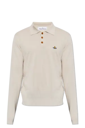 VIVIENNE WESTWOOD Wool Polo ‘mark - Cream