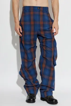 VIVIENNE WESTWOOD Achilles Plaid Wide-leg Trousers