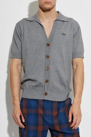 VIVIENNE WESTWOOD Short-sleeve Collared Cardigan