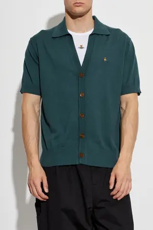 VIVIENNE WESTWOOD Short-sleeved Collared Cardigan