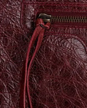 Balenciaga Le City Medium Hobo Bag - Berry Red