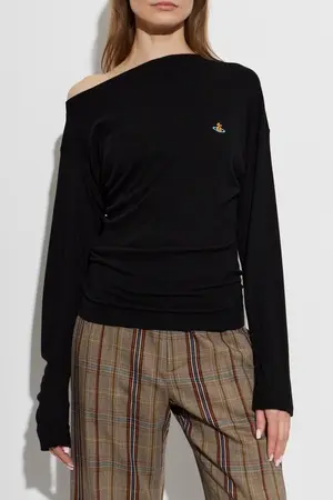 VIVIENNE WESTWOOD Ribbed Knit Long Sleeve Sweater