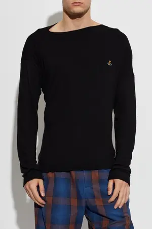 VIVIENNE WESTWOOD Ribbed Knit Long Sleeve Sweater