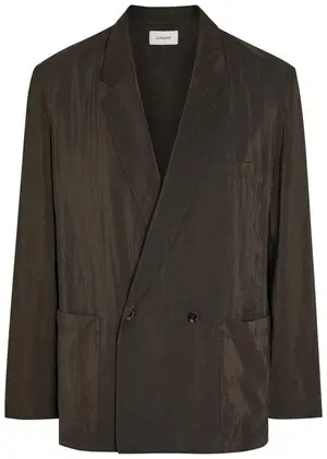 LEMAIRE Double-breasted Silk-blend Blazer
