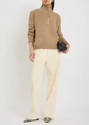 RÓHE Corduroy Wide-leg Trousers - Off White