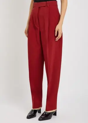 RÓHE Daria Pleated Wool Trousers