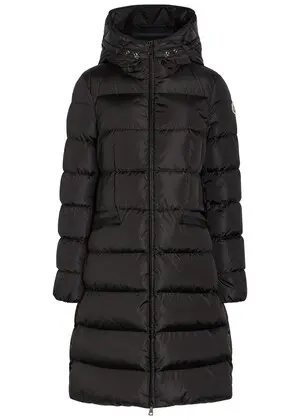 Moncler Avocette Hooded Padded Nylon Coat - Black