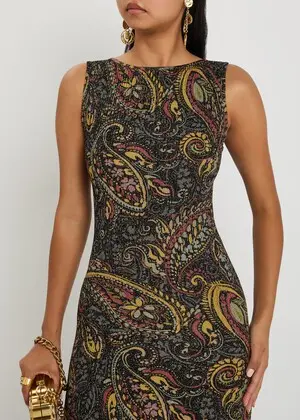 Etro Paisley Jacquard Fine-knit Maxi Dress